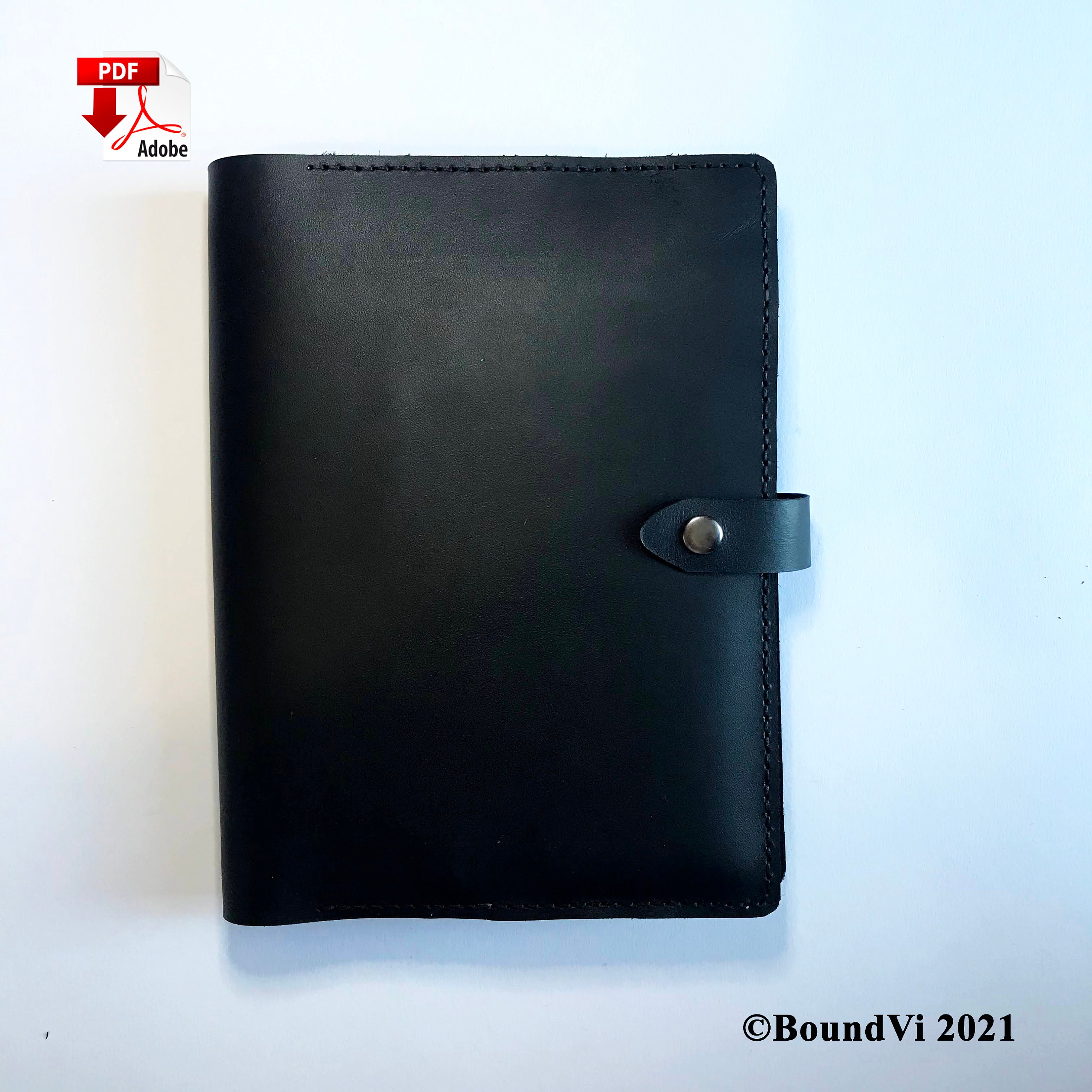 Template Leather Notebook, Leather Notebook A5 Pattern, PDF Pattern ...