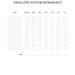 Printable Cash Envelope System Worksheet, Envelope System Printable ...