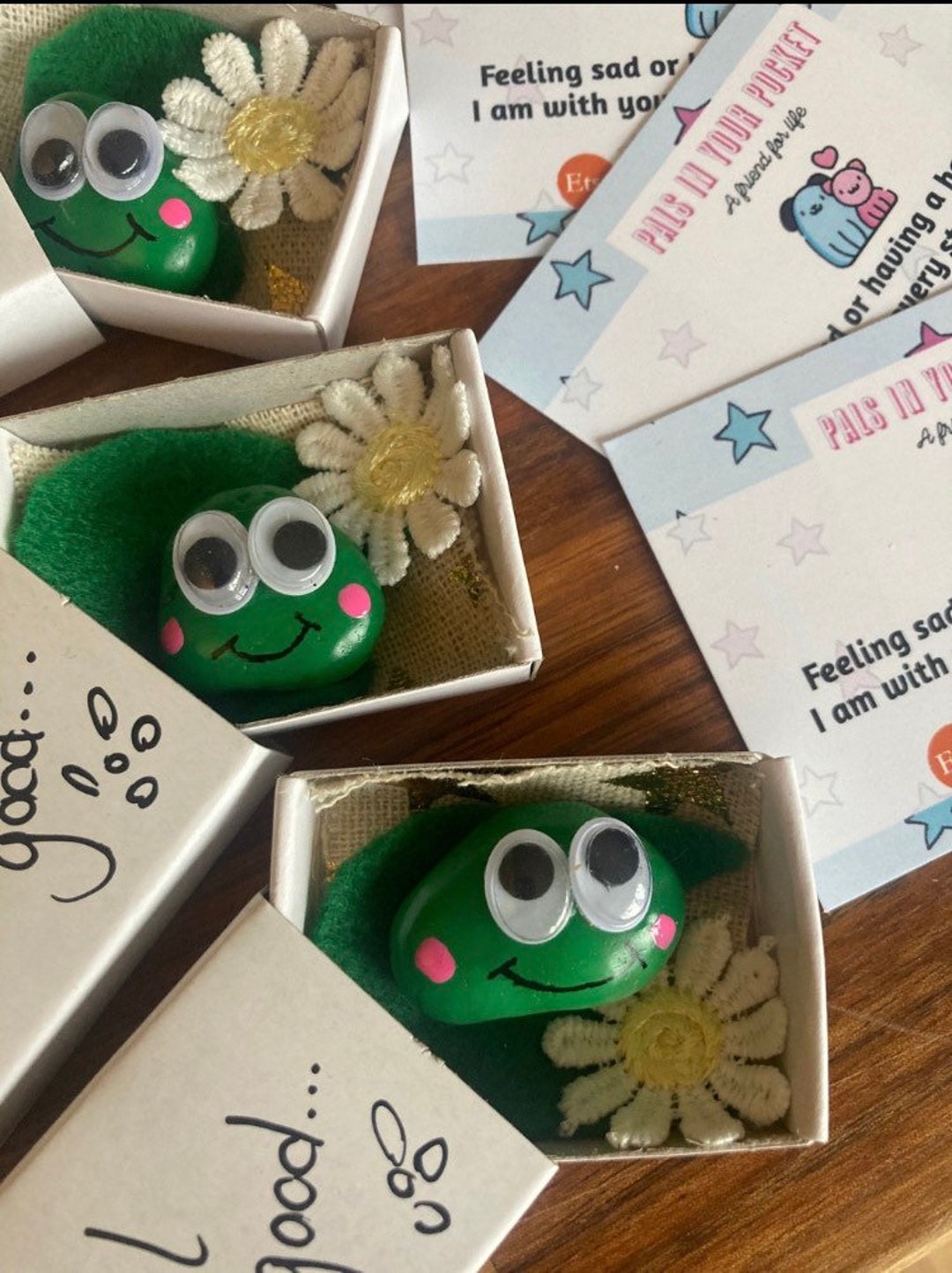 Frog Pet Pebble, Worry Pet for Kids, Adults, Comfort Gift, Nature ...