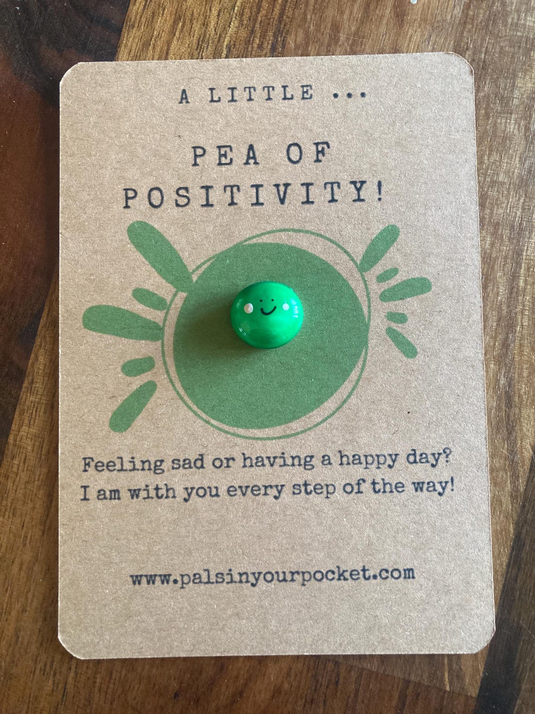 Positive Pocket Pea! Gift for Anxiety| Positive Mental Health- Happy ...