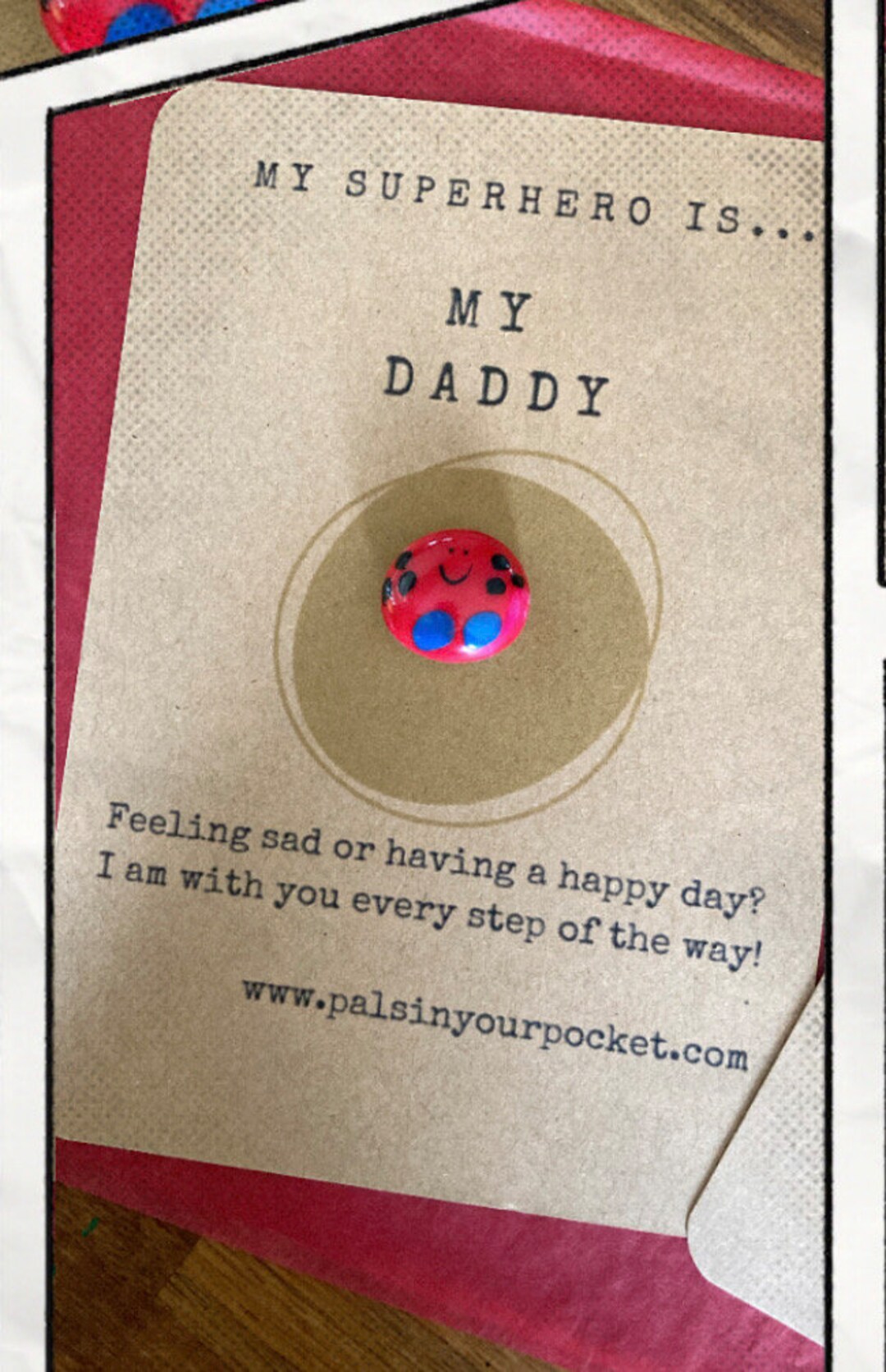 Superhero Pocket Pebble, Fathers Day, Mothers Day, Grandfather, Thank ...