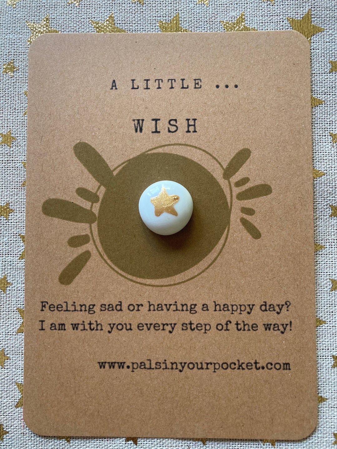 Star Pebble and Poem Card - Etsy
