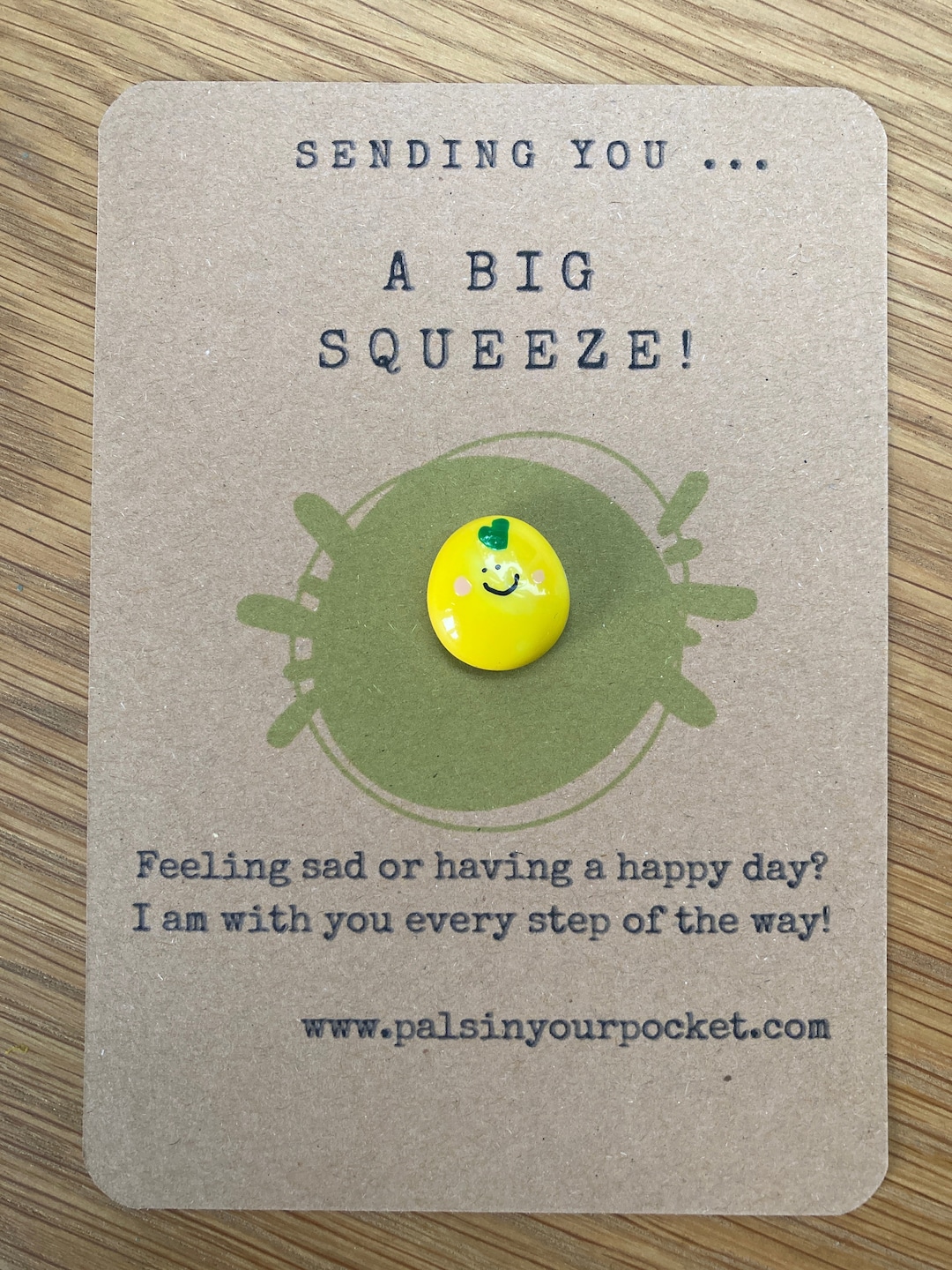 Big Squeeze Hugs Lemon Pebble. Long Distance Hugs. Thinking of You ...