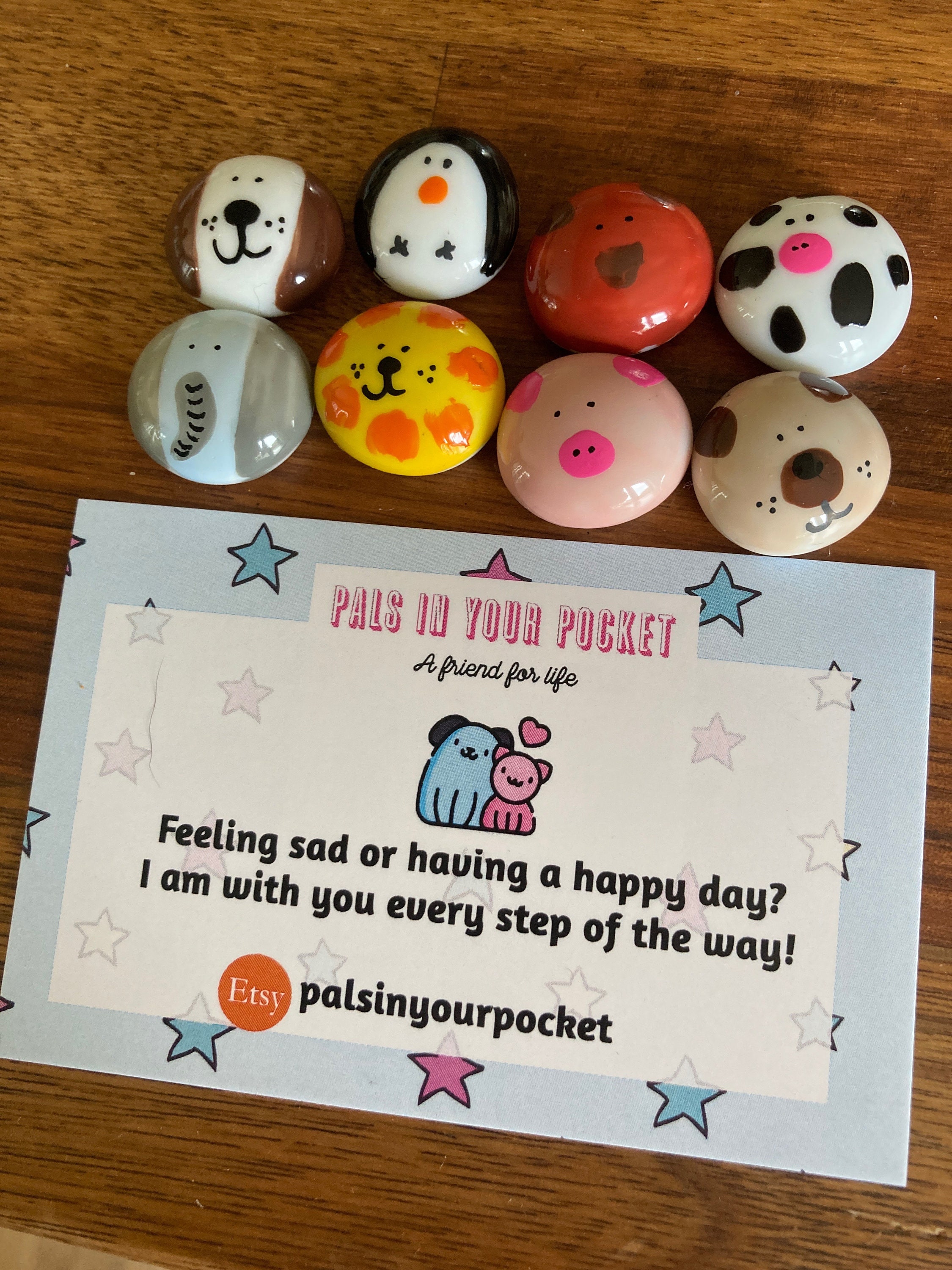 Pocket Pets, Little Animal Rocks. Self Care. Worries. Cute Painted ...