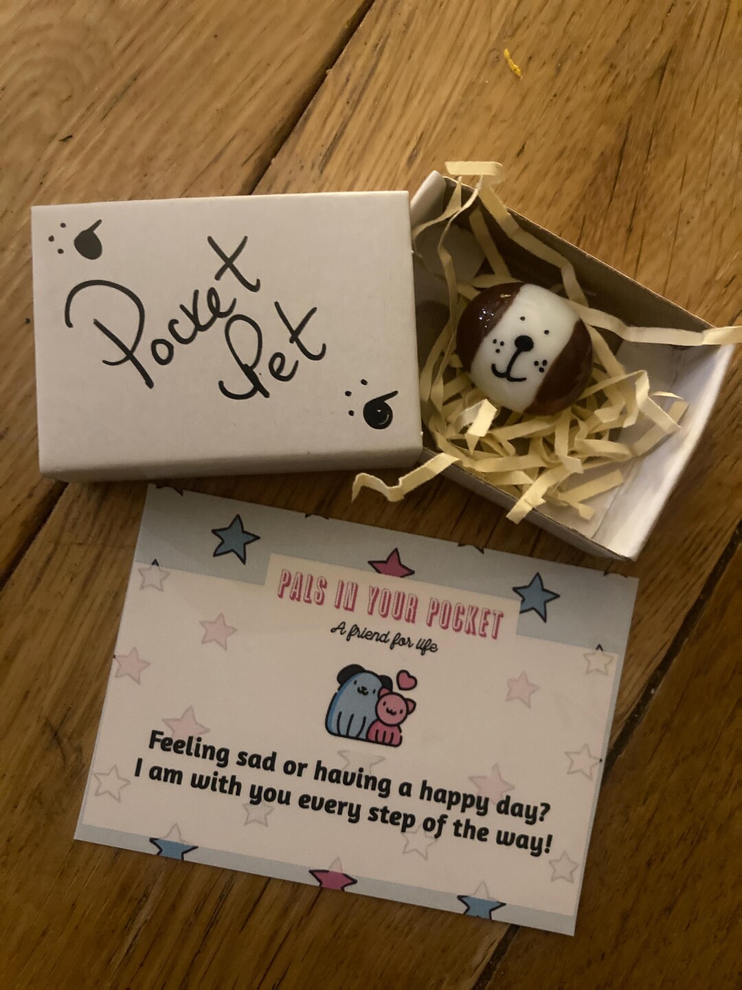 Pocket Pet in Gift Box | Dog| Cat| Gift for Anxiety| Positive Mental ...