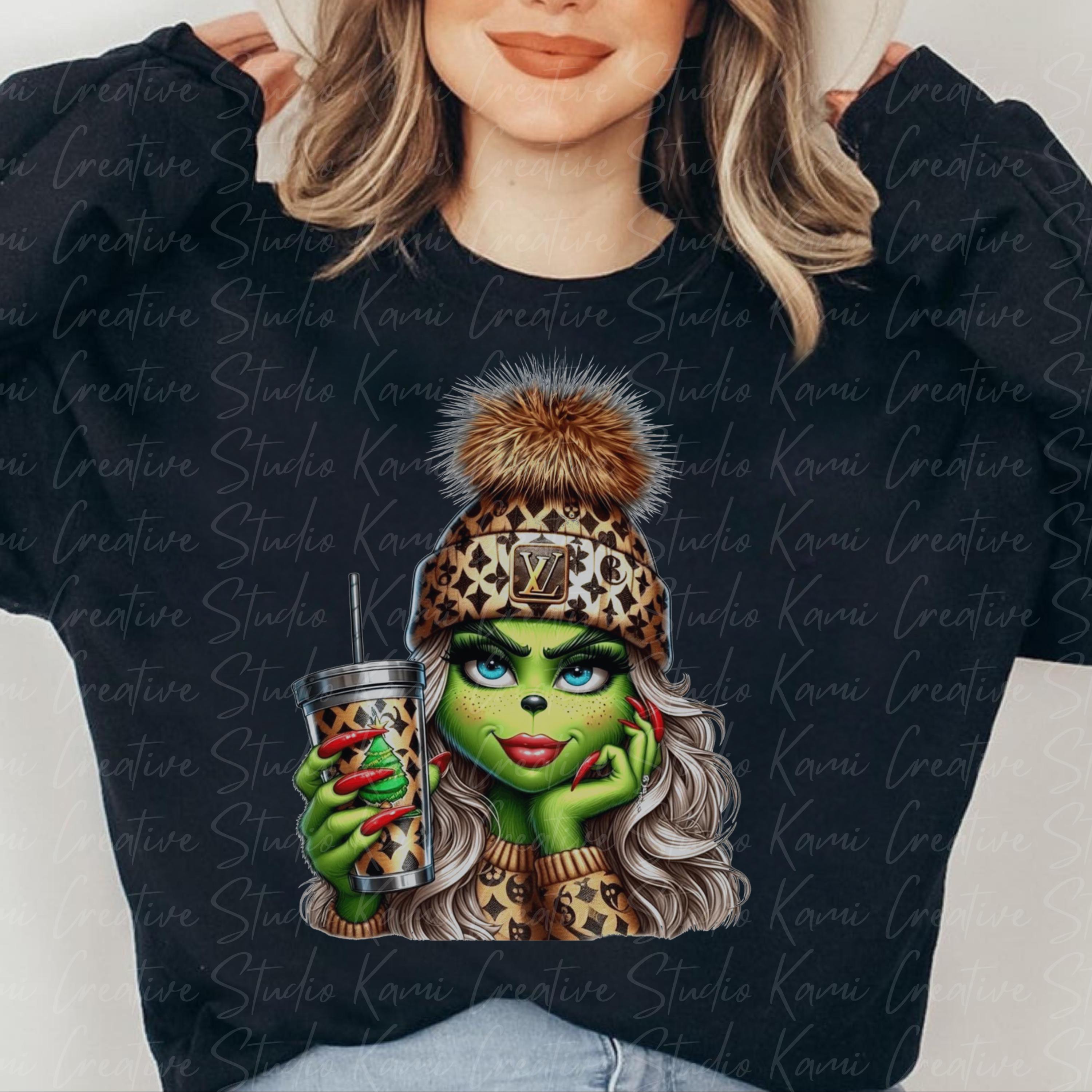Bougie Grinch With Beanie Png, Christmas Grinch Png, Cute Girl Grinch ...