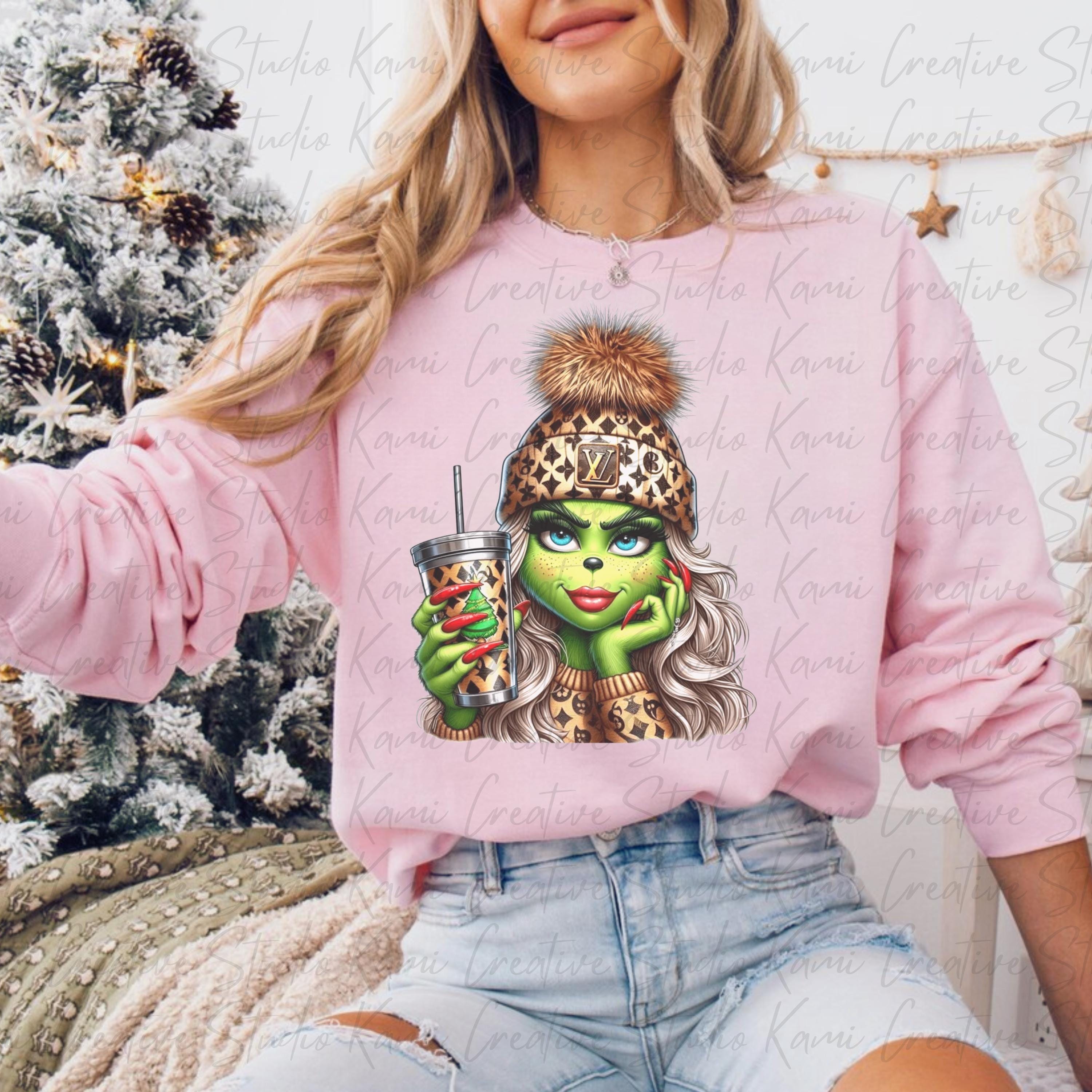 Bougie Grinch With Beanie Png, Christmas Grinch Png, Cute Girl Grinch ...