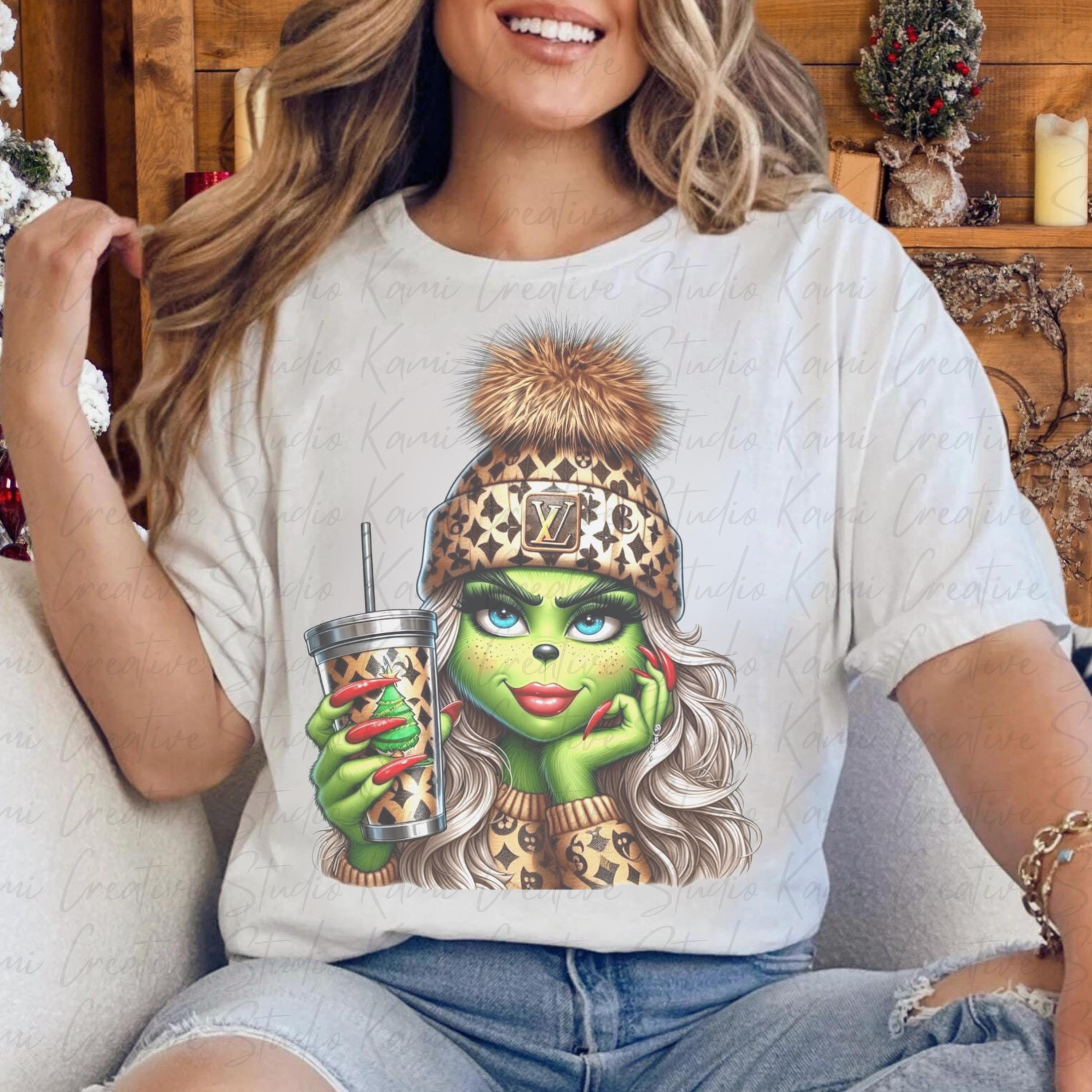 Bougie Grinch With Beanie Png, Christmas Grinch Png, Cute Girl Grinch ...