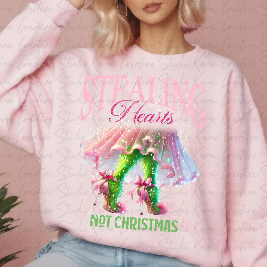 Bougie Grinch With Heels Png, Stealing Hearts Not Christmas, Christmas ...