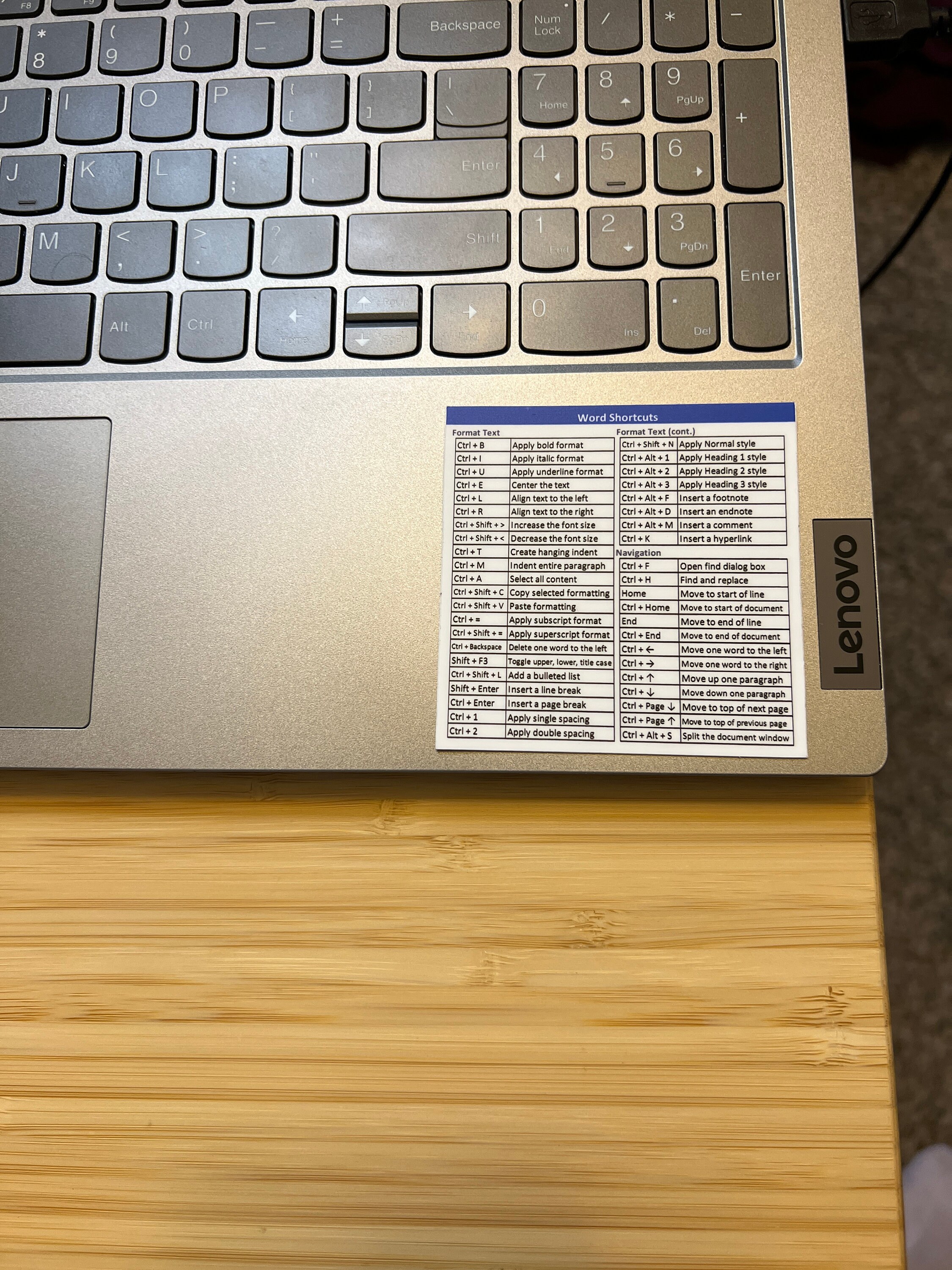 Word Shortcuts Sticker PC 3 X 3 Sticker for Laptop or Desk - Etsy