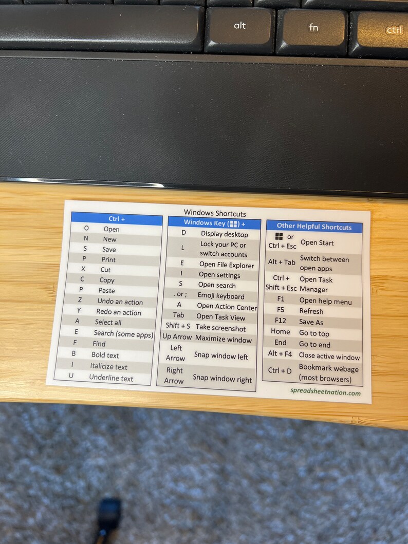 Windows Shortcuts 3 X 5 Sticker for Laptop or Desk - Etsy