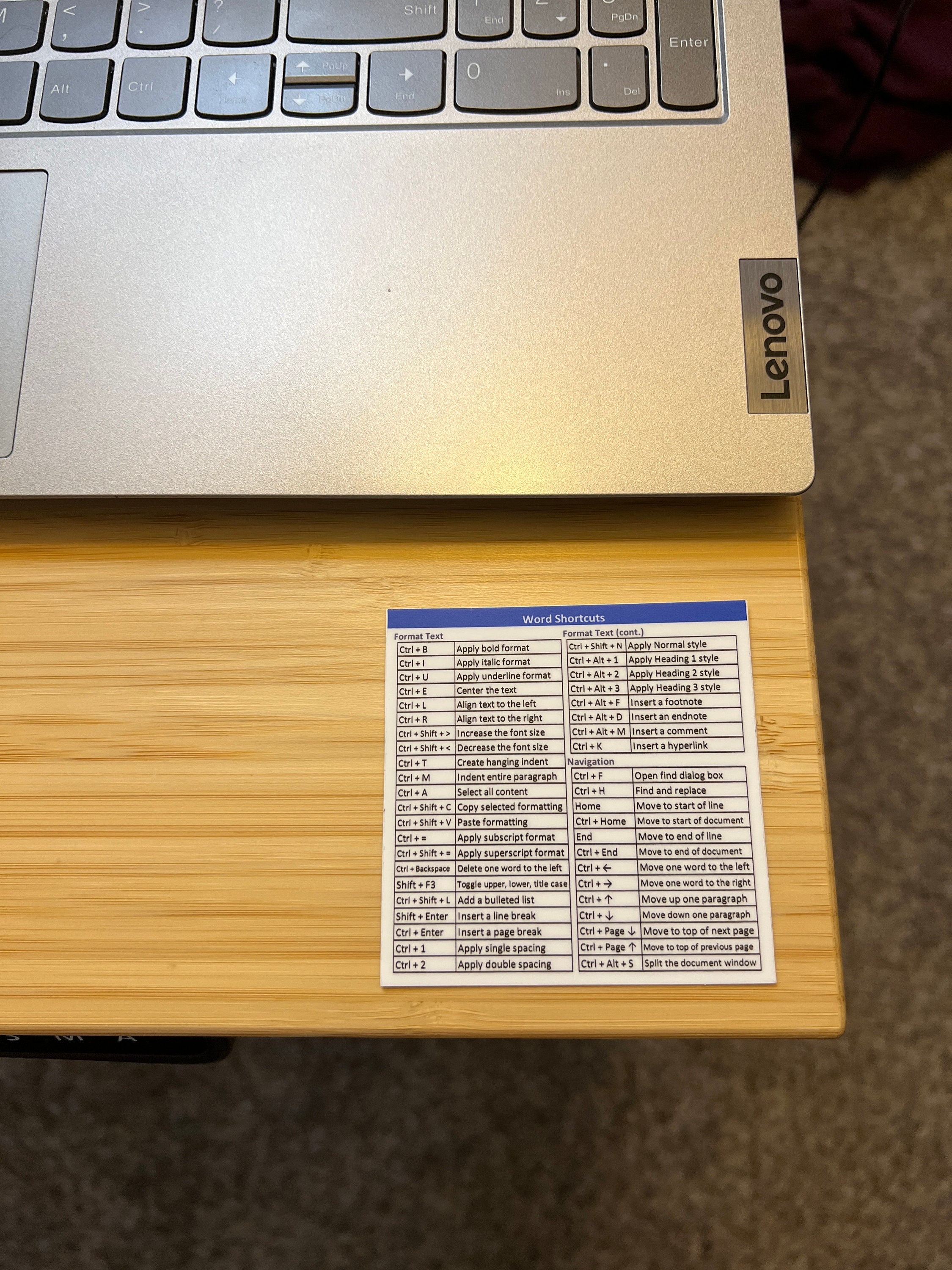 Word Shortcuts Sticker PC 3 X 3 Sticker for Laptop or Desk - Etsy