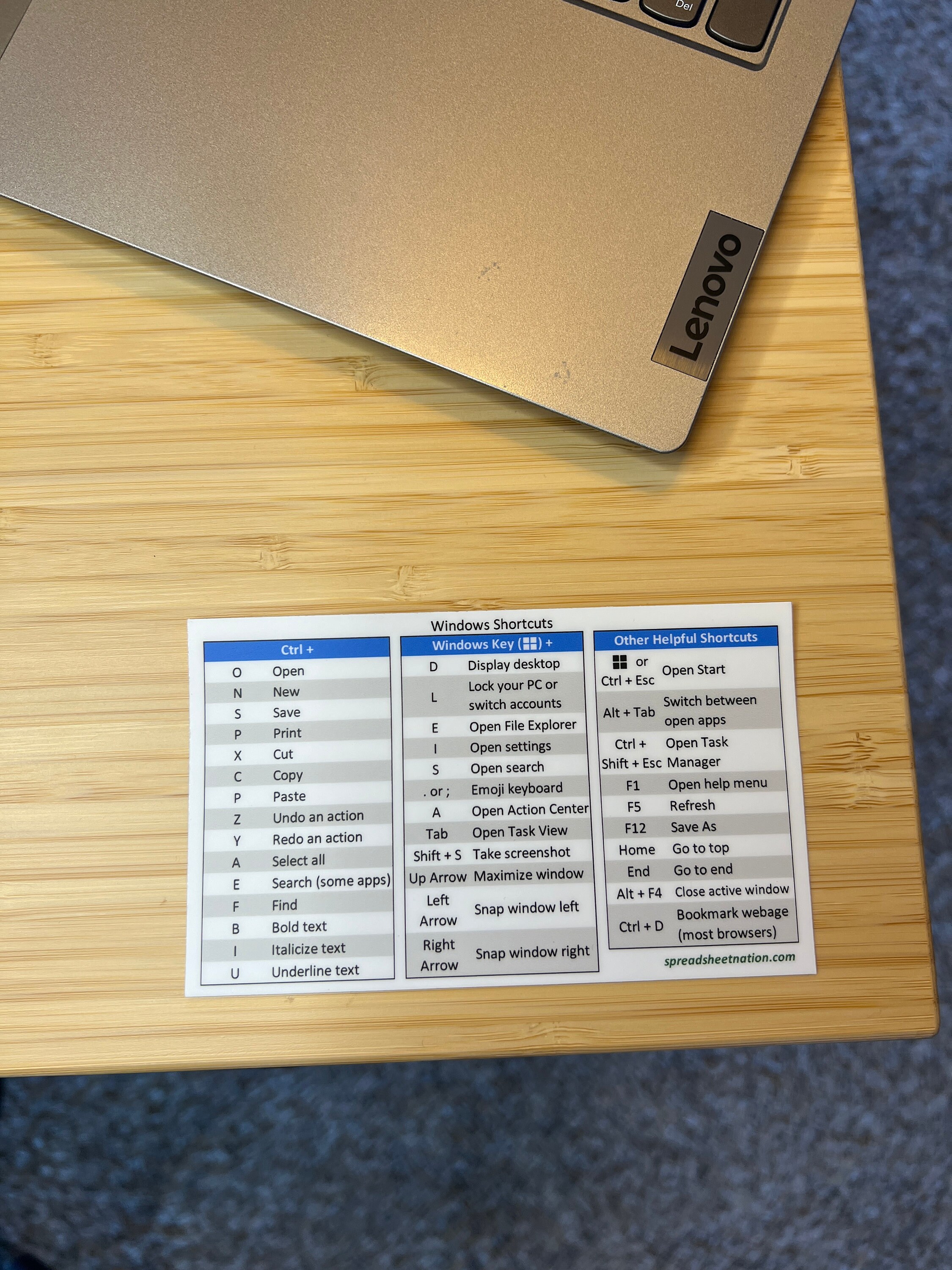 Windows Shortcuts 3 X 5 Sticker for Laptop or Desk - Etsy