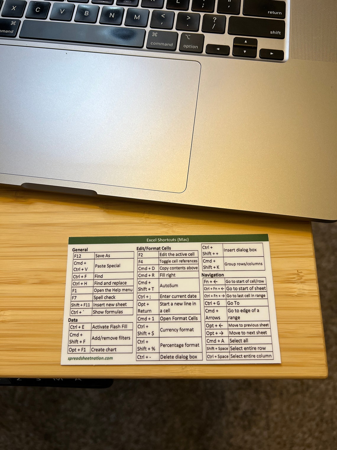 Large Excel Shortcuts Sticker mac 3 X 5 Sticker for Laptop or Desk - Etsy
