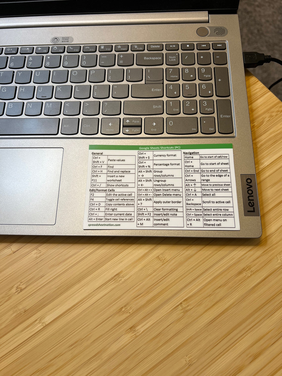 Large Google Sheets Shortcuts Sticker PC 3 X 5 Sticker for Laptop or ...