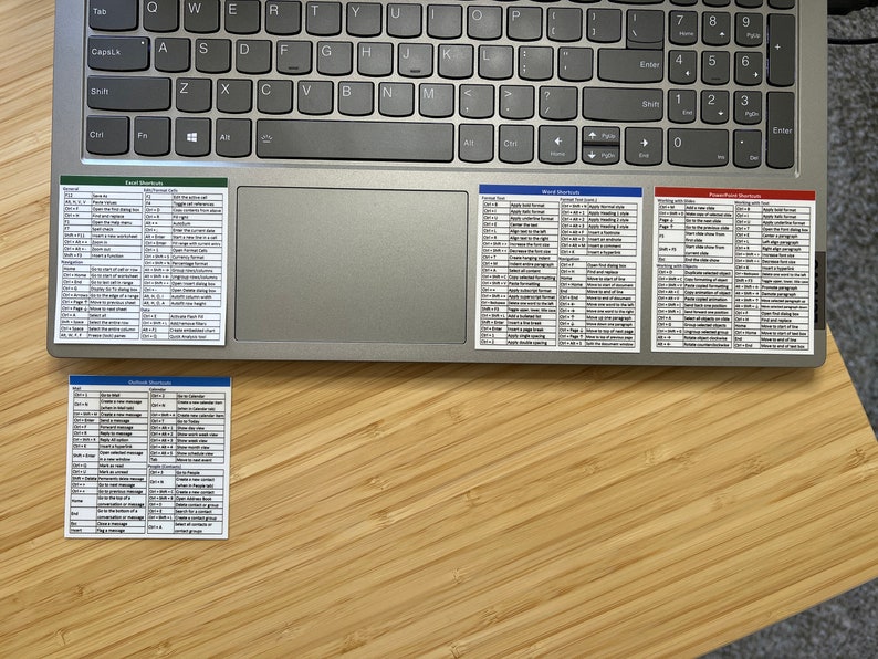 Office Shortcuts Stickers (PC) - Etsy