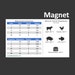 Kitchen Measurement Conversion Magnet With Internal Temperature Listing ...