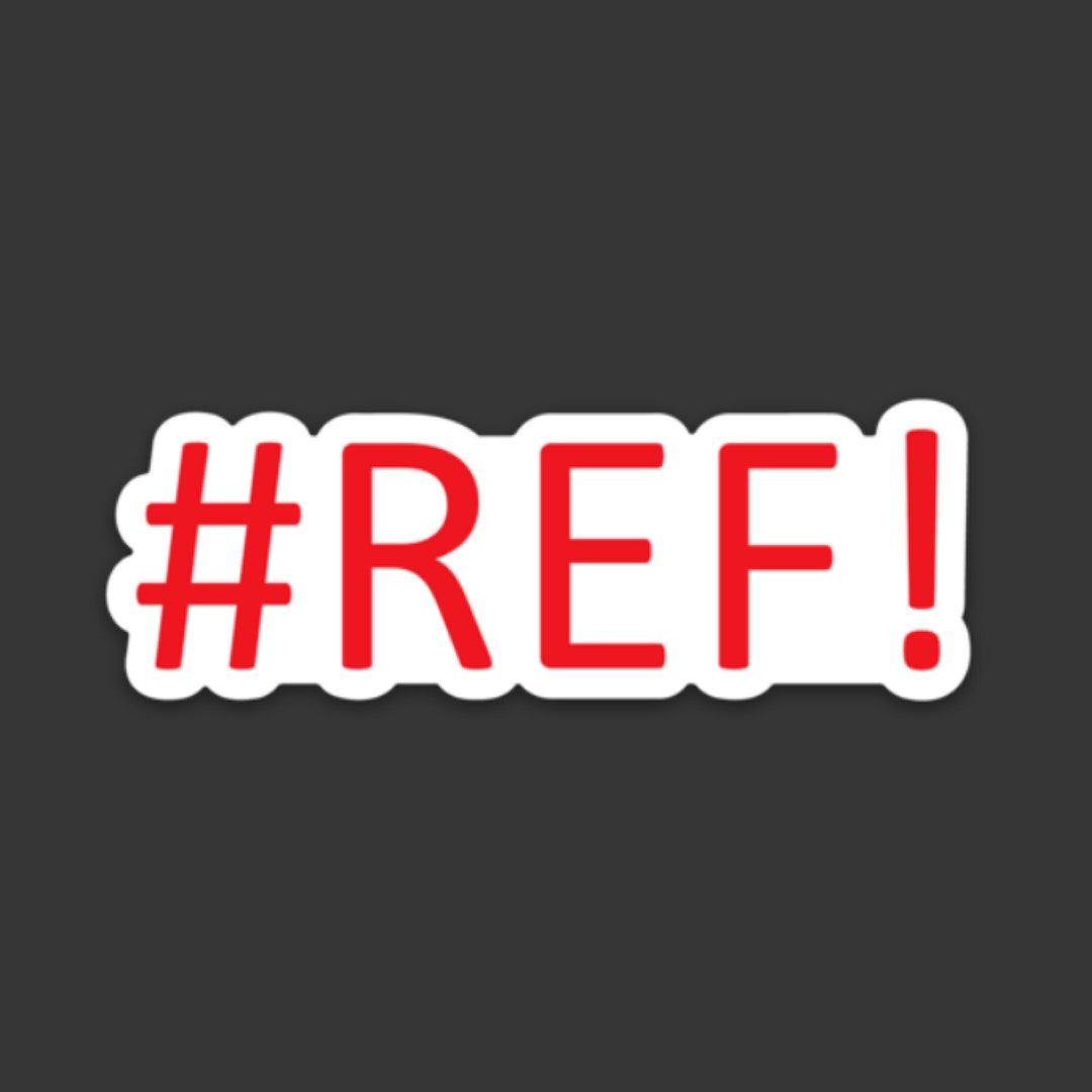 Excel #REF! Sticker - Etsy