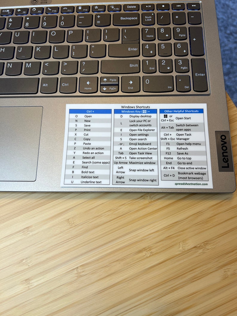 Windows Shortcuts 3" X 5" Sticker for Laptop or Desk - Etsy