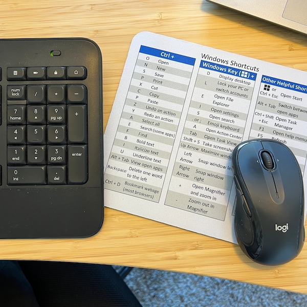 Excel Shortcut Windows Mouse Pad - Etsy