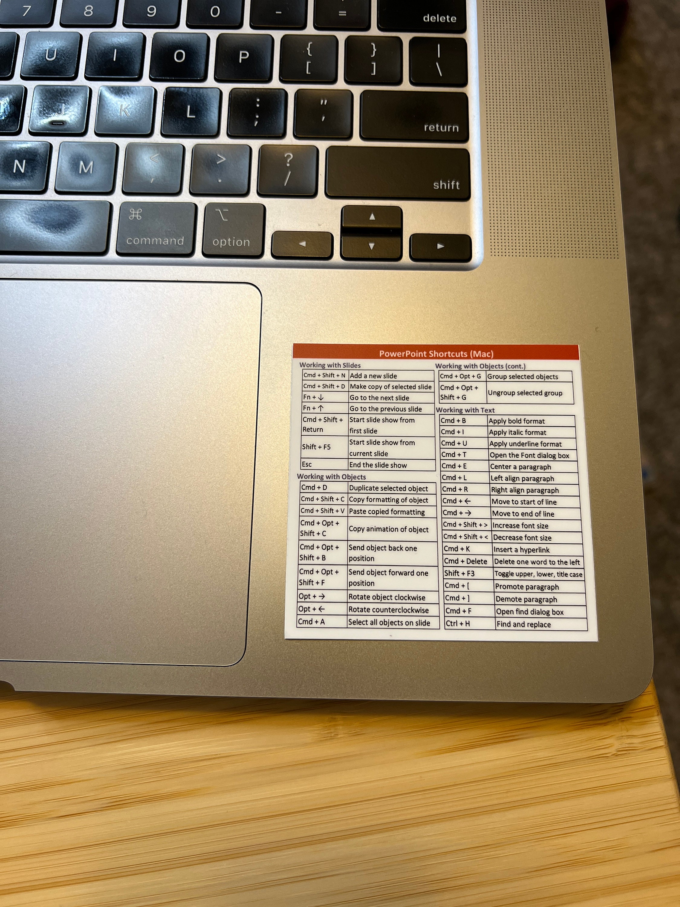 Powerpoint Shortcuts Sticker mac 3 X 3 Sticker for Laptop or Desk - Etsy