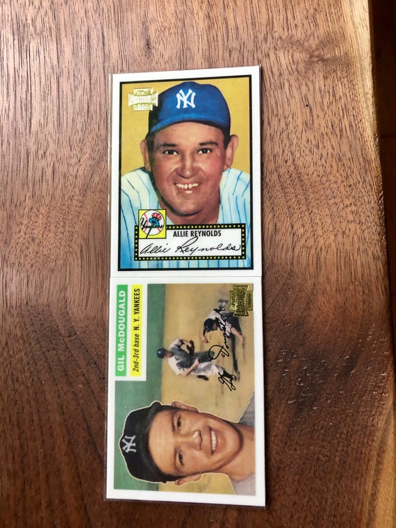 New York Yankees Baseball Cards Laminated Bookmark - Etsy