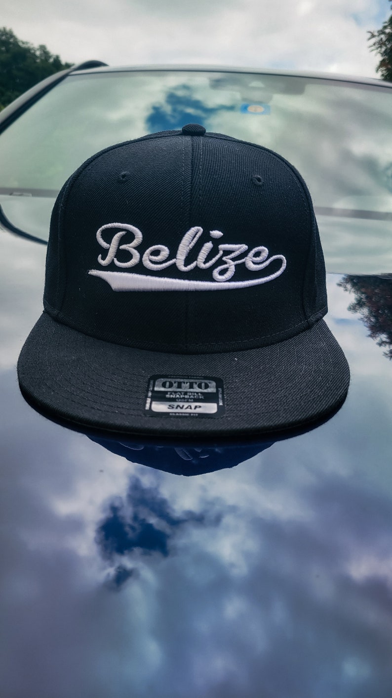 Belize Snapback Hat, 3D Embroidered Souvenir - Etsy