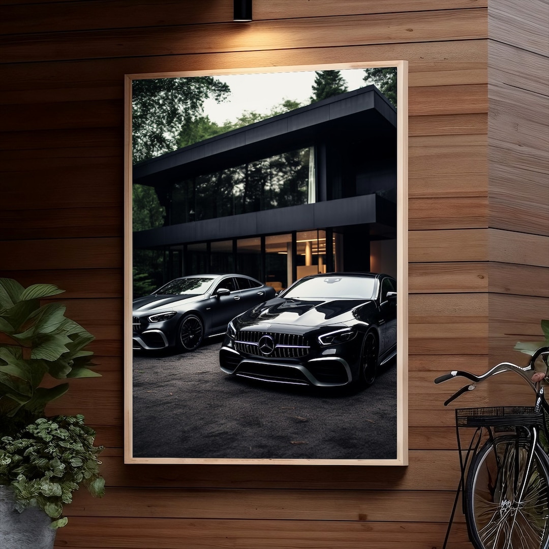 Car Driveway Garage Wall Art Modern Digital Print Minimalist Artwork ...