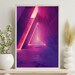 Neon Geometry, Neon Art, Modern Design, Perfect for Home Decor, Digital ...