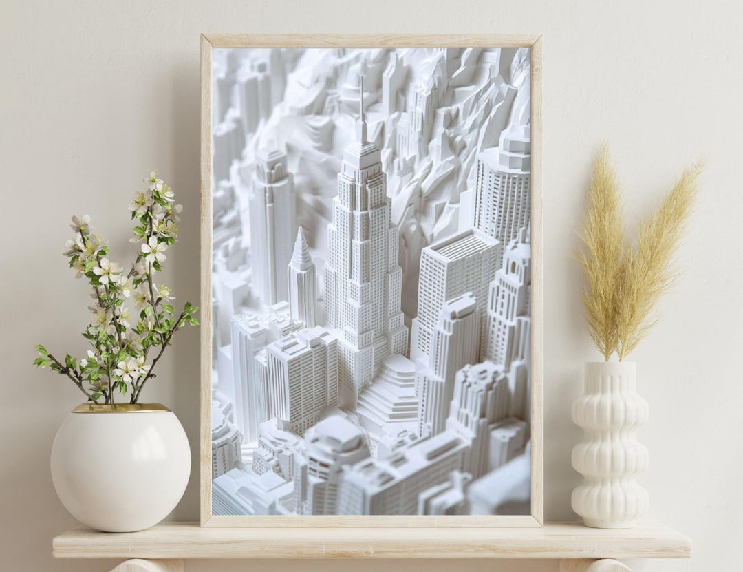 Paper Metropolis, Paper Sculpture, Paper City, Perfect for Home Decor ...
