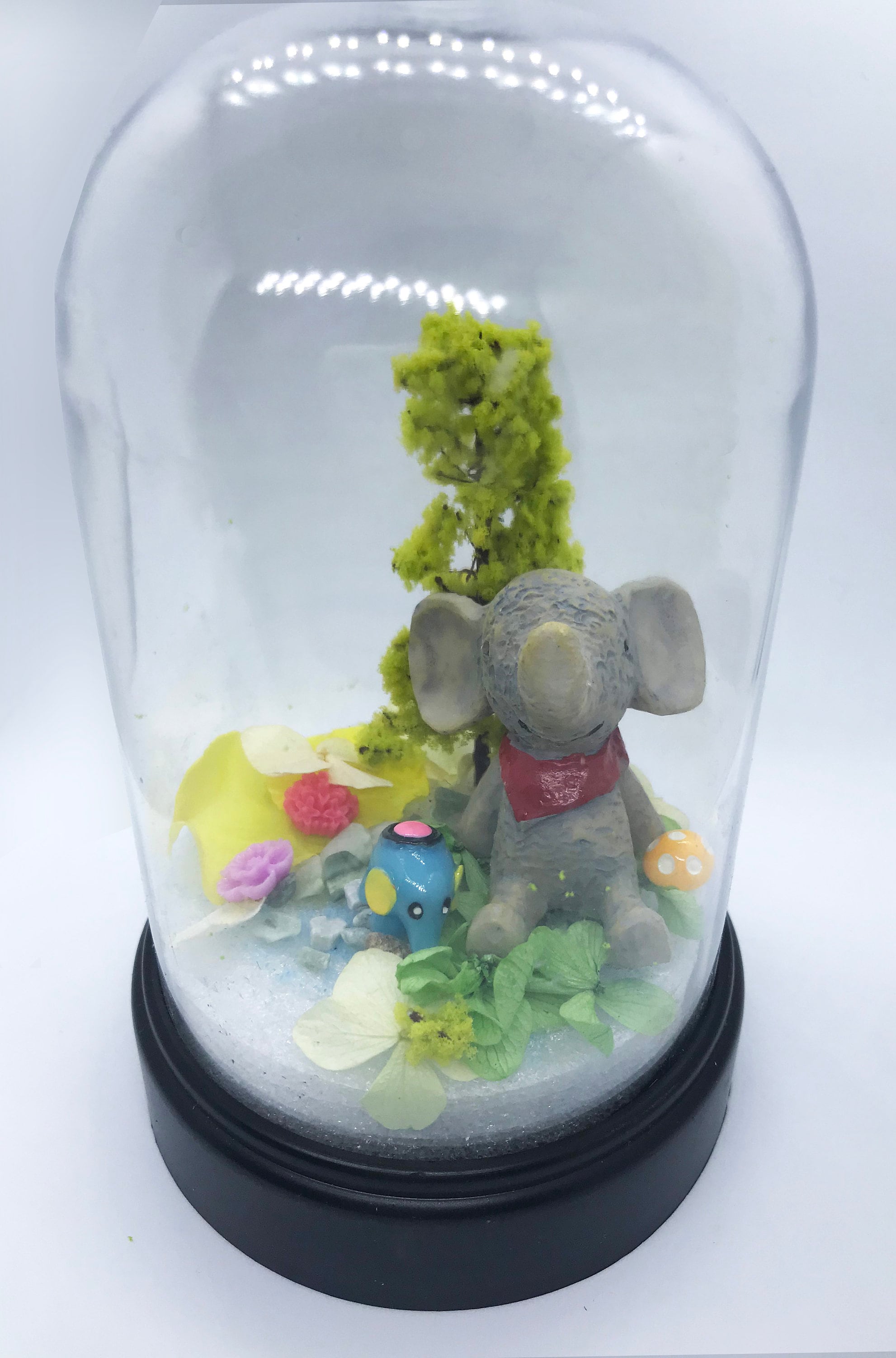 Ornaments & Accents Fathers Day Gift Miniature Elephants dome Miniature ...