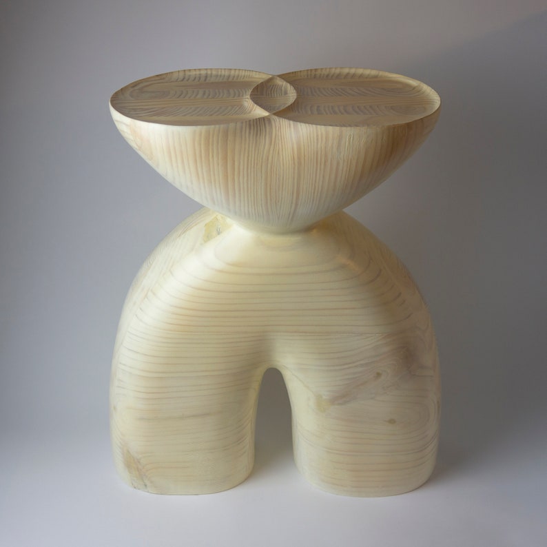 Vesica Bone - Side Table - Handcarved Sculptural Furniture - Etsy