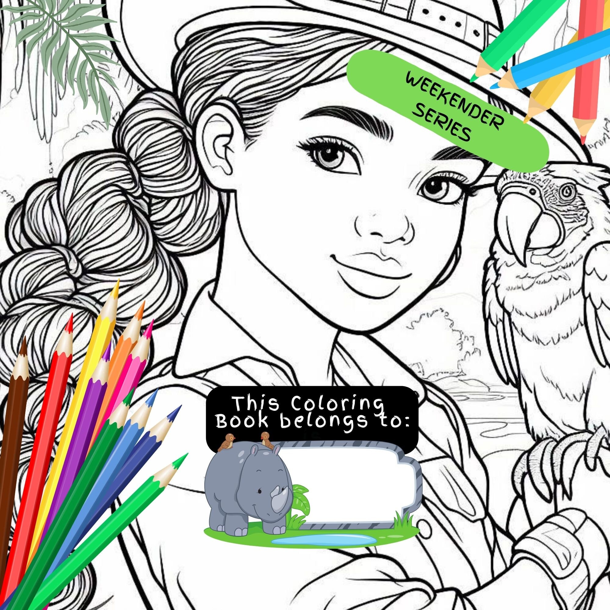 African American Girls, Coloring Book Pages, Safari Vacation Coloring ...