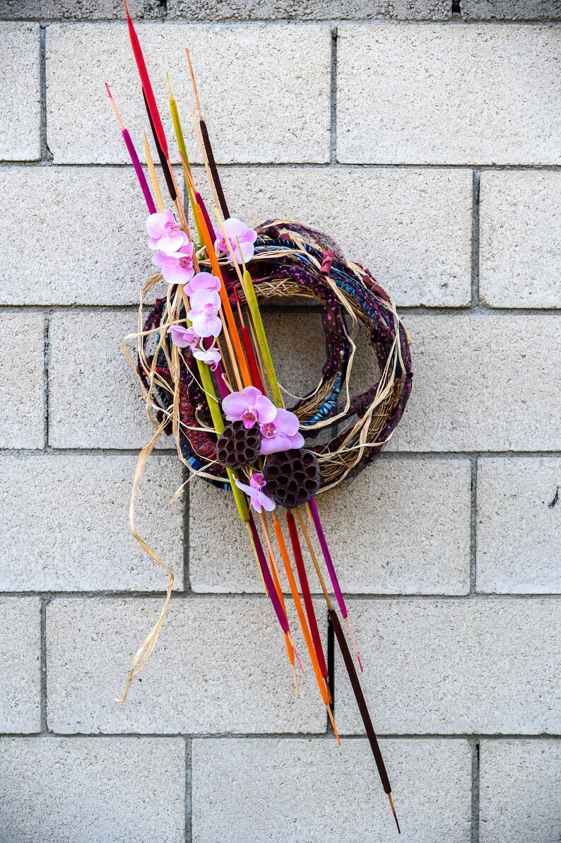 Rainbow Color Cattails Dry/preserved Flowers Bundle Dry | Etsy
