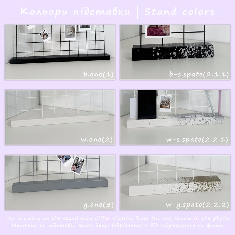 Metal Mood Board, White Wall Grid Photo Hanger, Metal Photo Frame, Wall ...