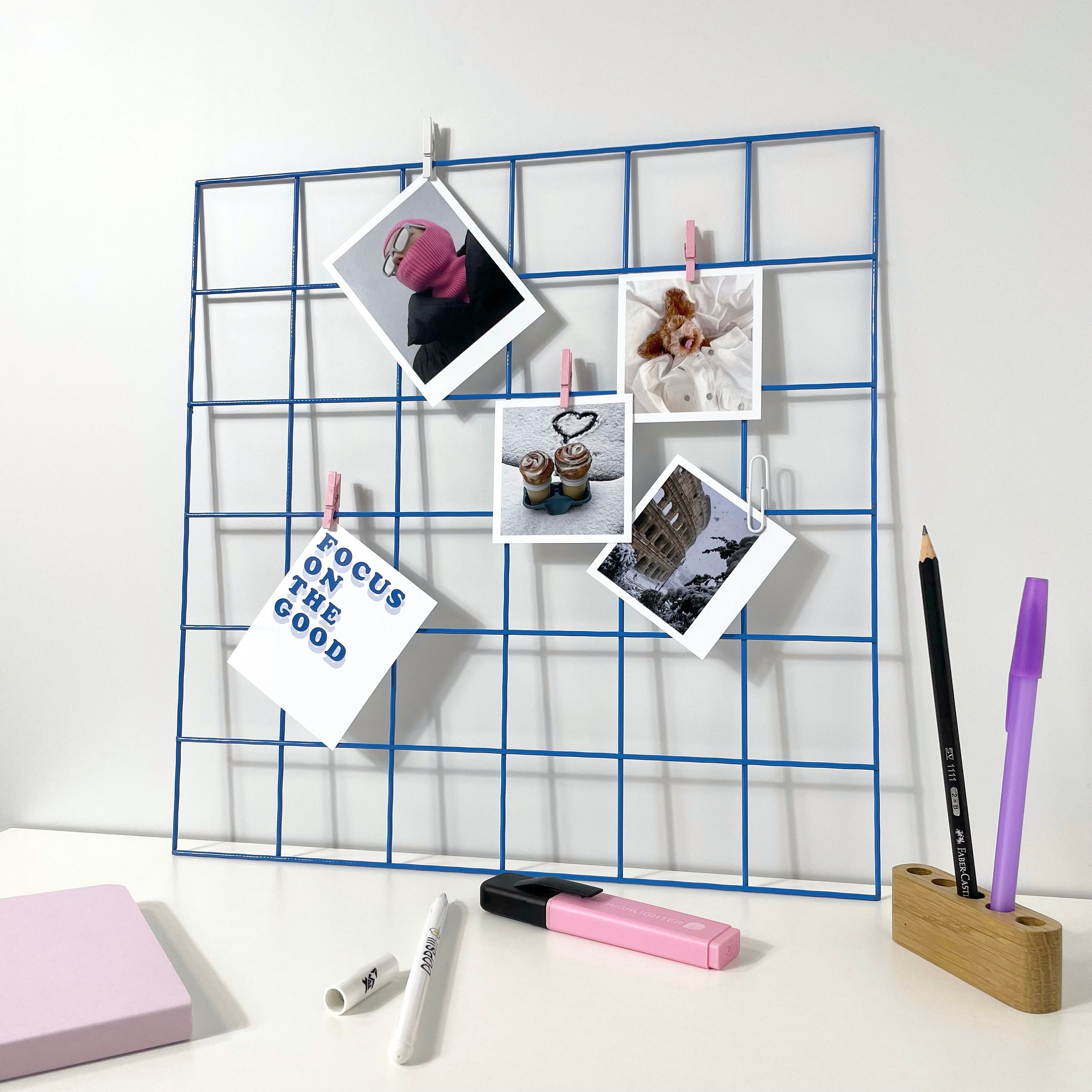 Wire Wall Grid, Mood Board, Photo Frame, Wire Memo Board, Metal Grid ...