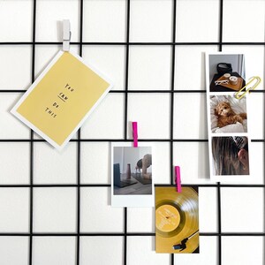 Wire Wall Grid, Mood Board, Photo Frame, Wire Memo Board, Metal Grid ...