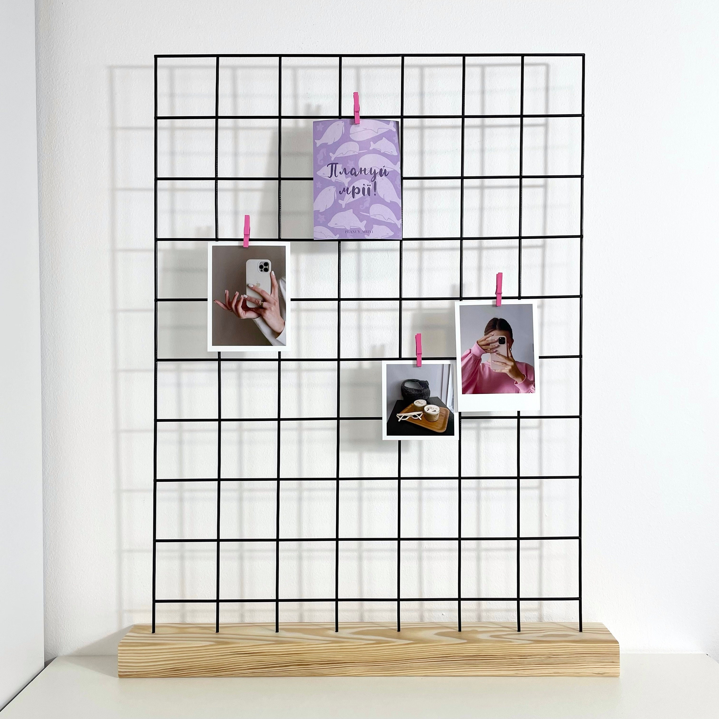 Wire Wall Grid, Mood Board, Photo Frame, Wire Memo Board, Metal Grid ...