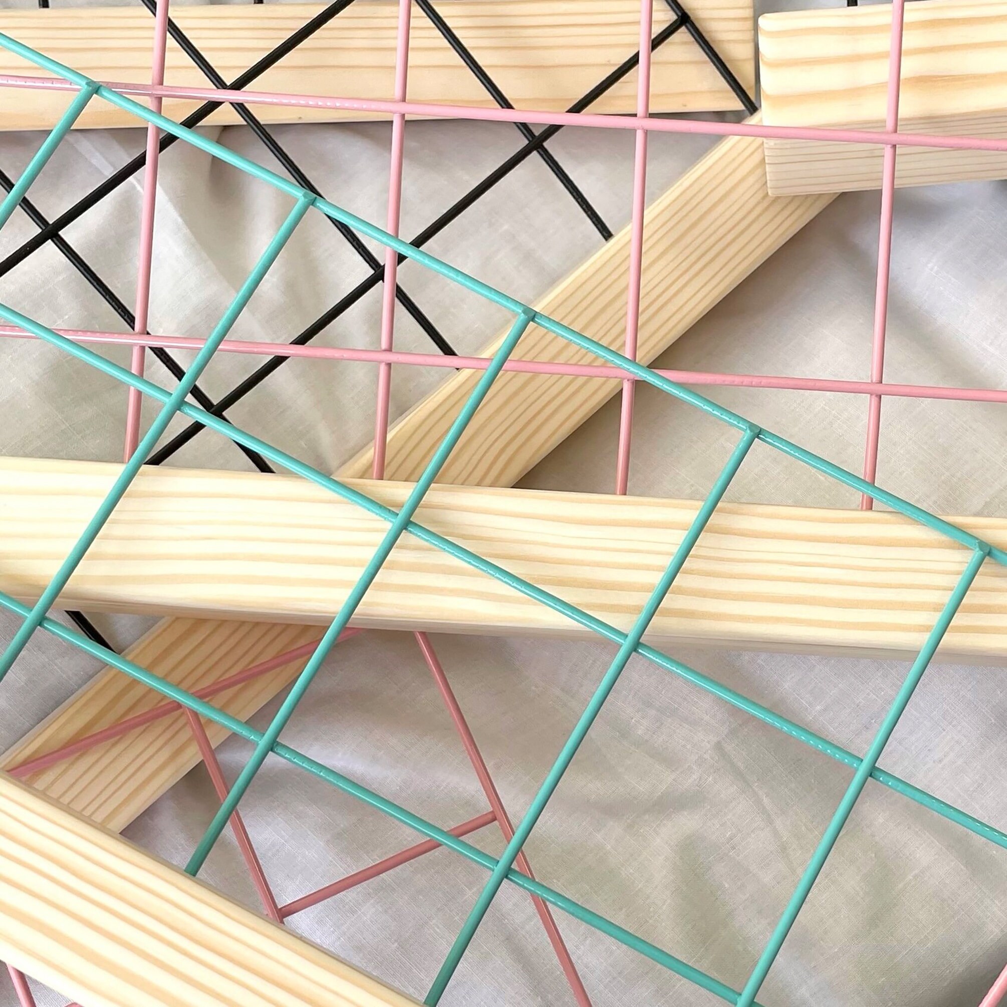 Wire Wall Grid, Mood Board, Photo Frame, Wire Memo Board, Metal Grid ...