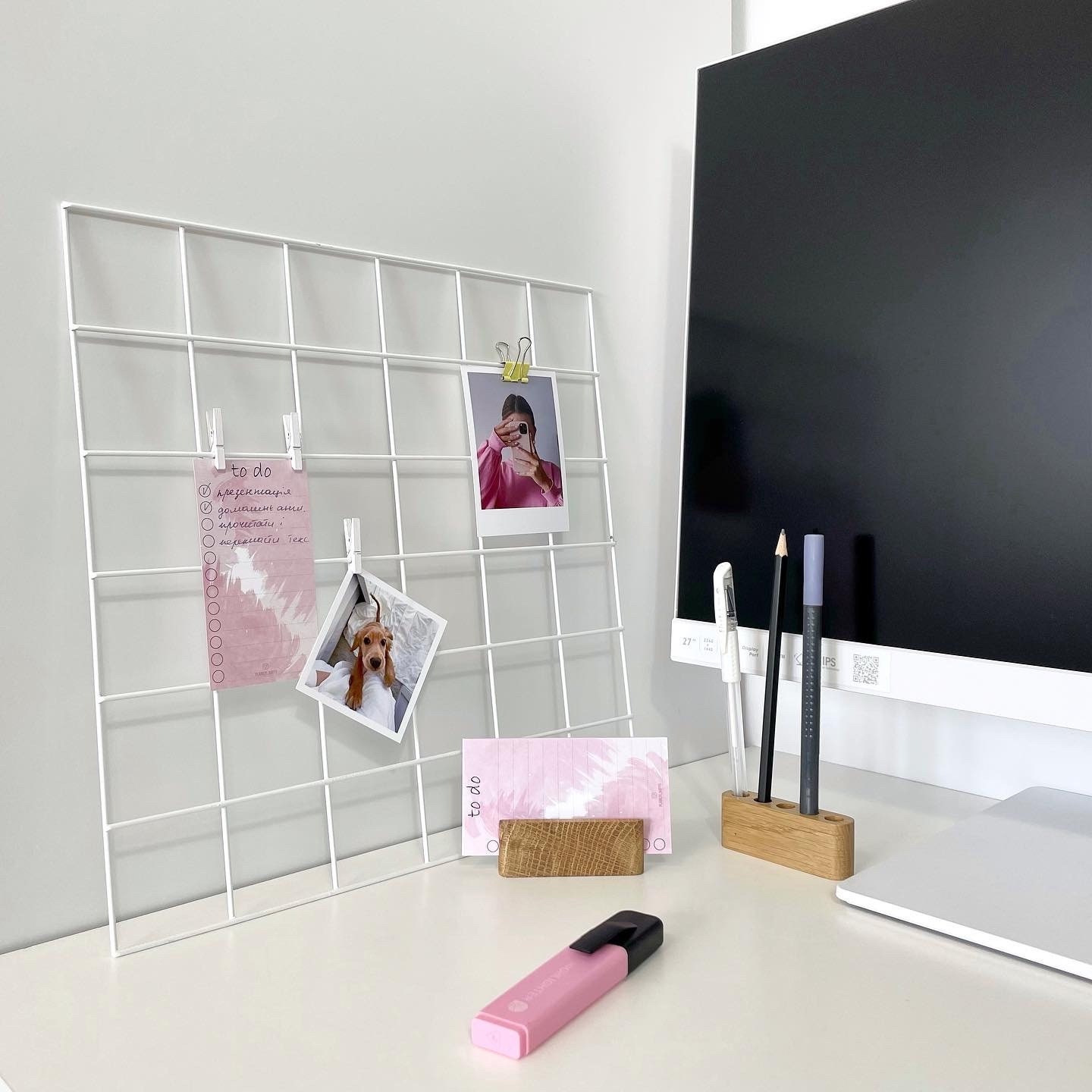 Wall Wire Grid in 3 Sizes & 9 Colors, Wall Vision Board, Metal ...