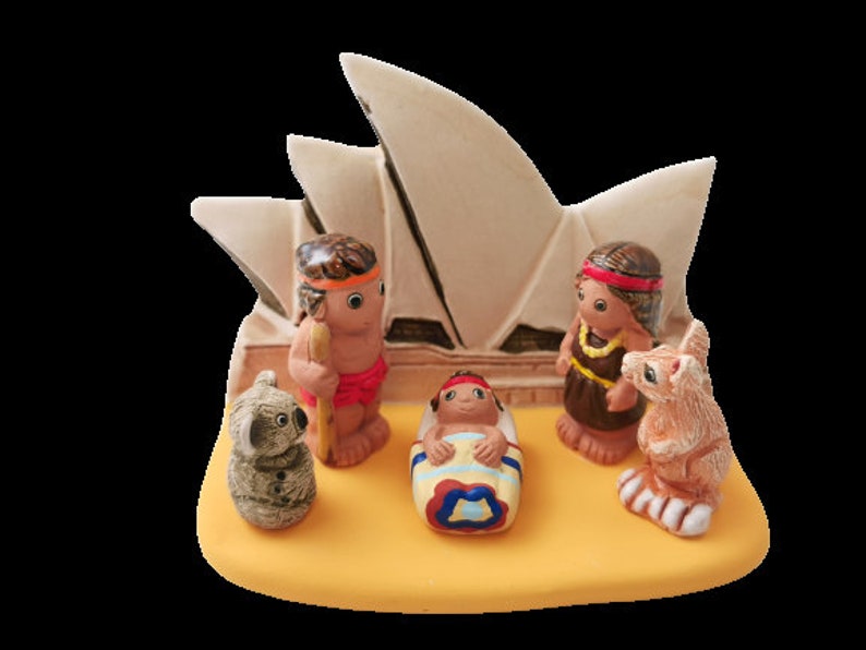 BLOCK Ceramic Nativity Scene 8x7cm - AUSTRALIA - Etsy Australia
