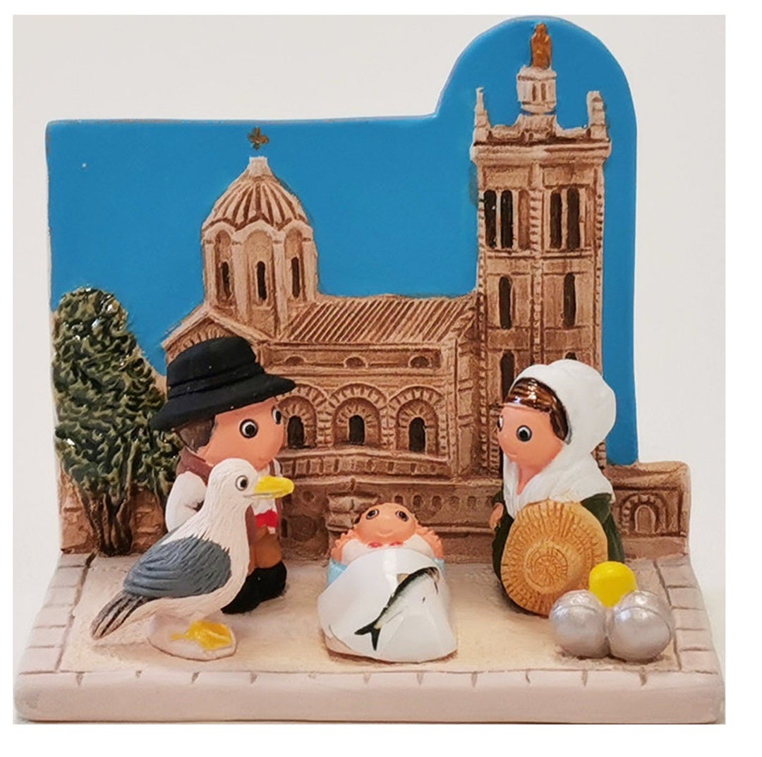 Ceramic Nativity Block 8x7cm - NOTRE DAME OF THE GUARD - Etsy