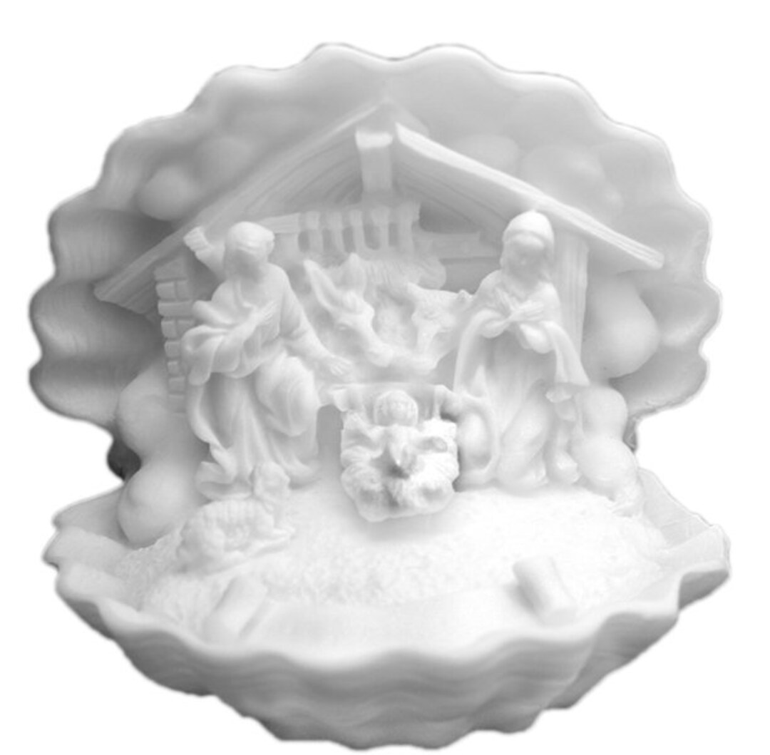 Alabaster Nativity Scene 7cm White - Etsy
