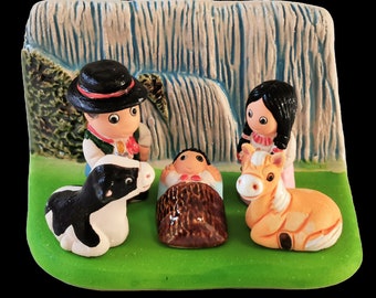 Argentinian Nativity Scene Handmade in Clay 1 Block 3.1x2x3.1 High ...