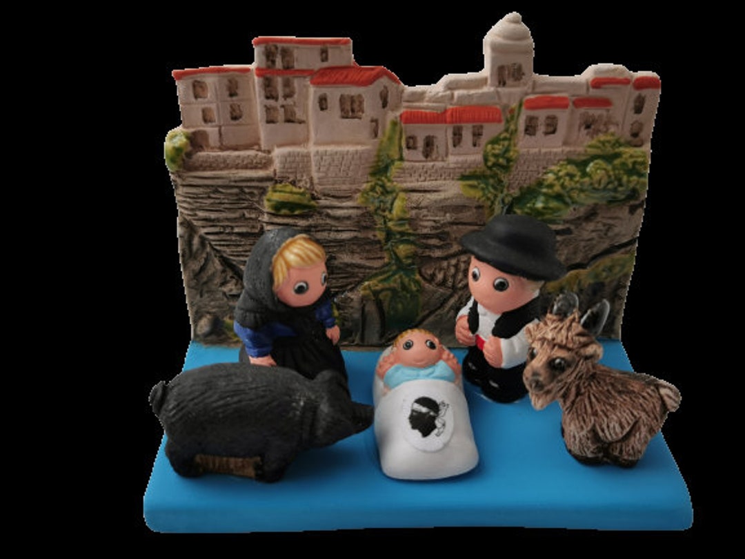 CRECHE Ceramic BLOCK 8x7cm - CORSICA - Etsy