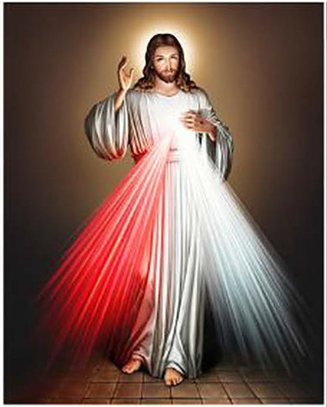 Curved Golden Icon 1418.5cm MERCIFUL CHRIST - Etsy