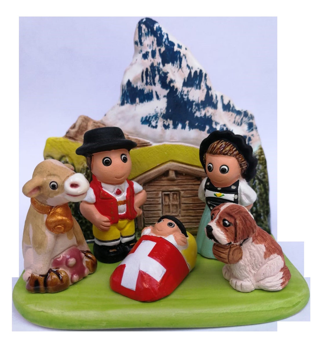 BLOCK Ceramic Nativity Scene 8x7cm SWITZERLAND - Etsy