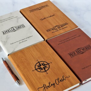 Bulk Custom Logo Leather Notebook Journals: Personalized Business Gift ...