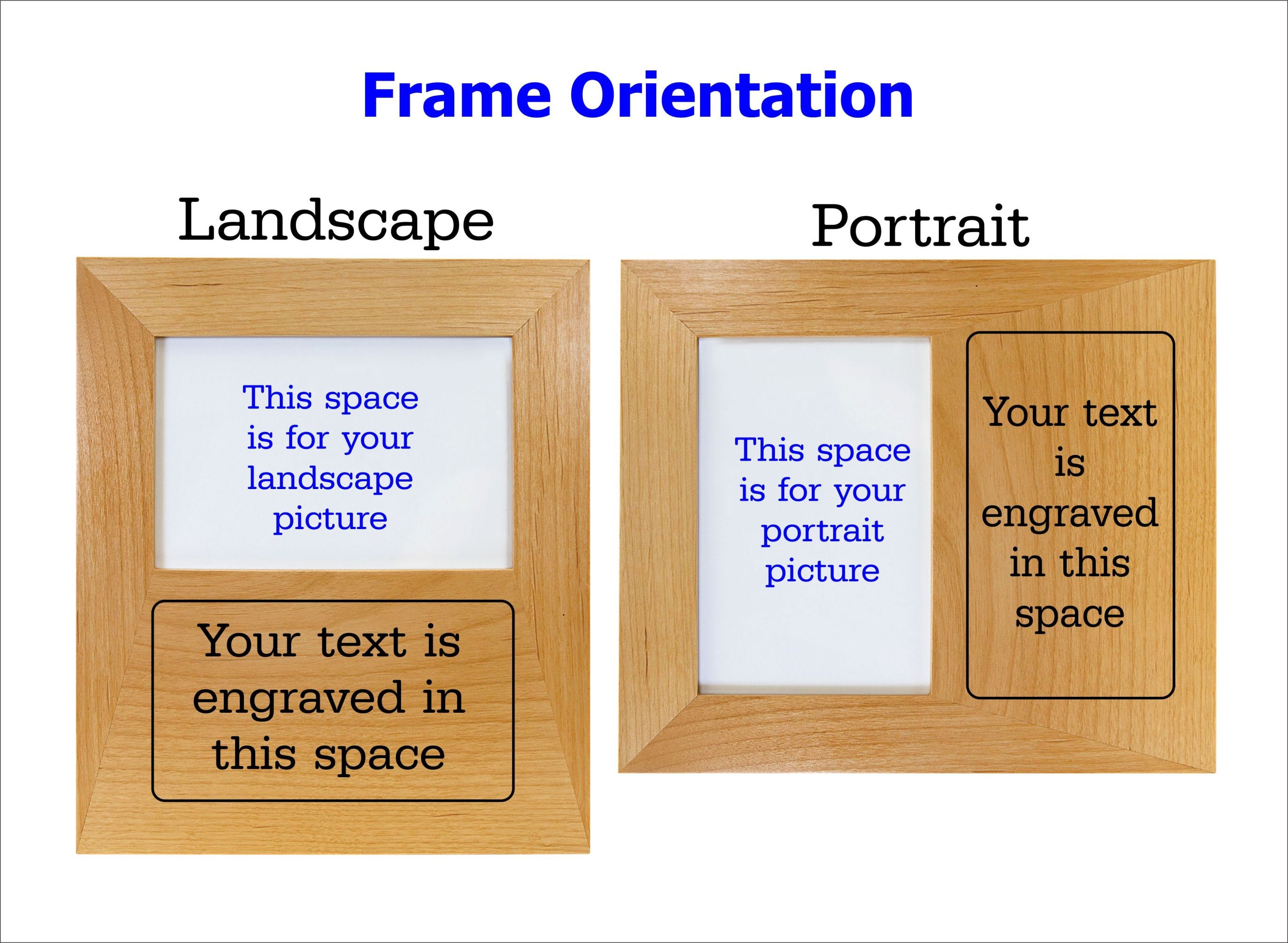 Engraved Picture Frame for Him | Wood Anniversary Gift for Boyfriend ...