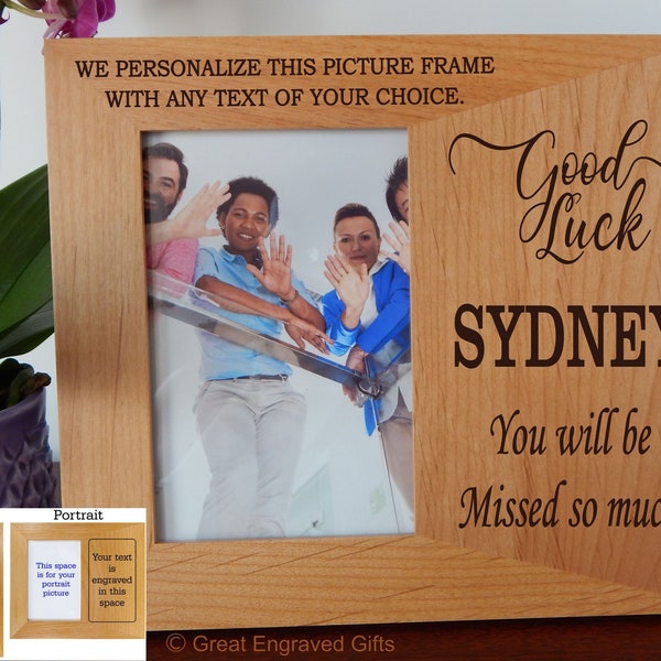 Personalized Goodbye Picture Frames - Etsy